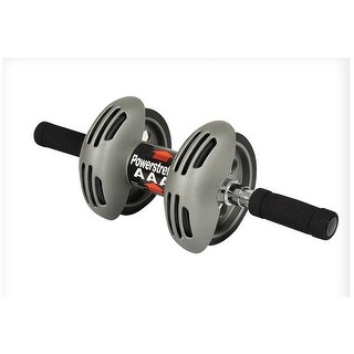 Dual Roll-back Wheel Abdominal Gym Roller Workout Exercise Fitness ...