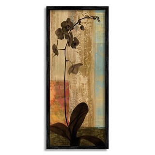 Stupell Rustic Orchid Geometric Abstract Framed Giclee Art by Chris ...