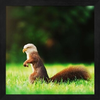 Pixelmated Animals 'Squeagle' Framed Art - Bed Bath & Beyond - 36591385