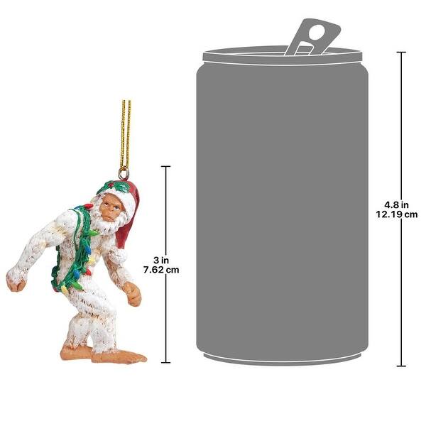 Design Toscano Abominable Snowman Yeti Christmas Ornaments (Set of 3 ...