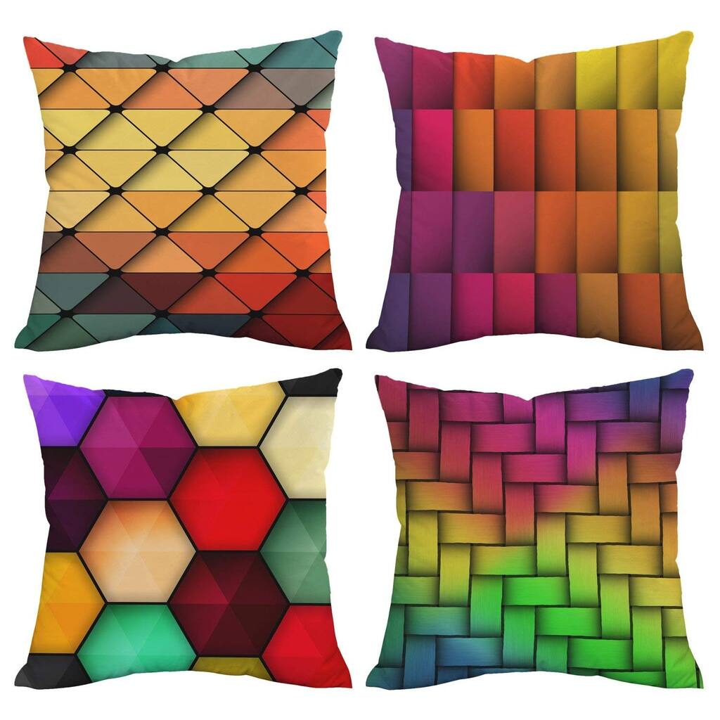 Geometry Pattern Throw Pillow Covers - Overstock - 23503813