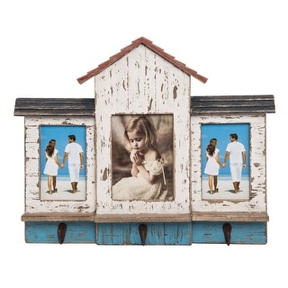 House Shaped Frame With Hooks Photo Frame Picture Holder For Wall Shelf ...