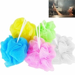 2-Piece Bath Shower Loofah Exfoliating Body Scrubber Set - Multicolor ...