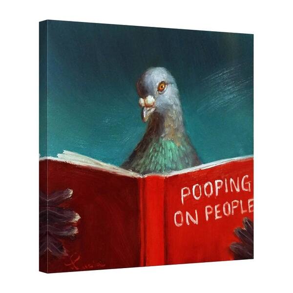 Easy Art Prints Lucia Heffernan's 'Pooping on People' Premium Canvas ...