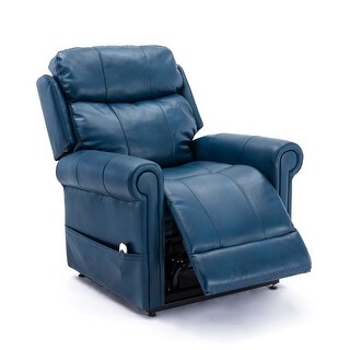 Electric Recliner Leather Lift Chairs Adjustable Massage Chairs, Navy ...