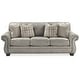 Signature Design by Ashley Olsberg Steel Sofa - 91" W x 38" D x 38" H ...