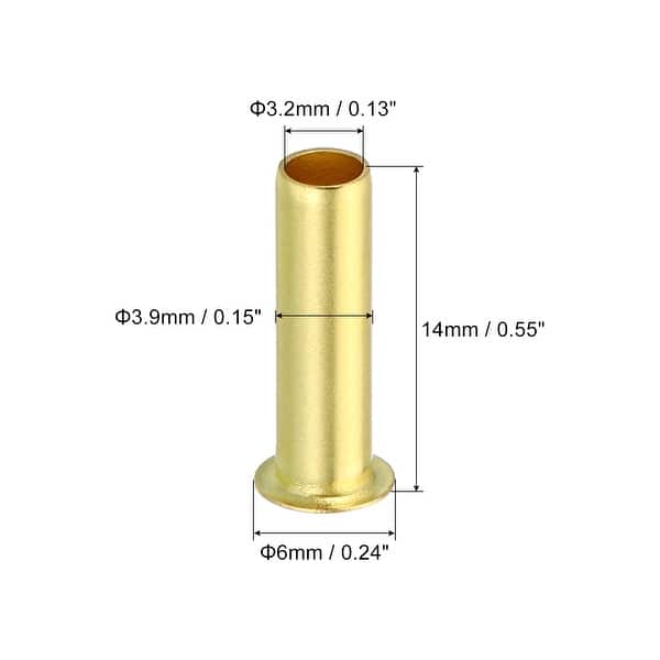 30pcs Brass Compression Sleeves Insert Brass Ferrule Fitting - Brass ...