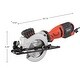 Mini Circular Saw - 5.8 Amp 4-1/2 Inch Saw with 6 Blades, Laser Guide ...