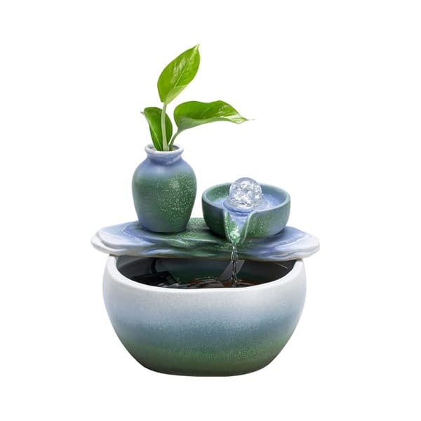 Tabletop Fountains Indoor Tabletop Fountain Modern Zen Indoor Table-Top ...