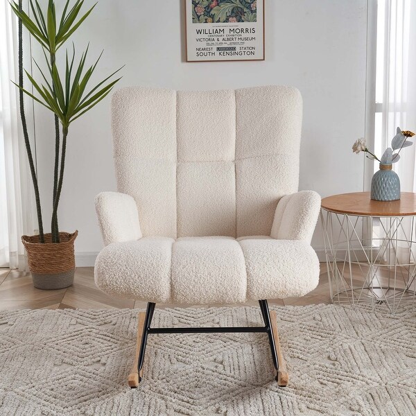 Velvet glider chair store
