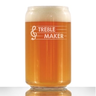 Treble Maker - Beer Can Pint Glass - Funny Musician Gifts - 16 Ounce ...