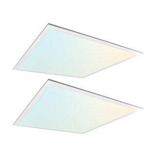 Luxrite 2x2 FT LED Panel Lights 30/35/40W 3 Color Selectable Dimmable ...