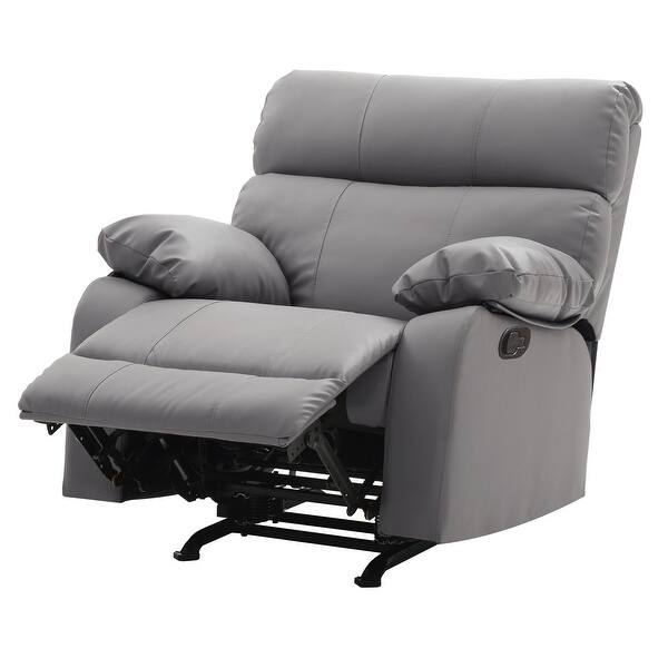 Modern Rocker Recliner Faux Leather Recliners Adjustable Theater ...
