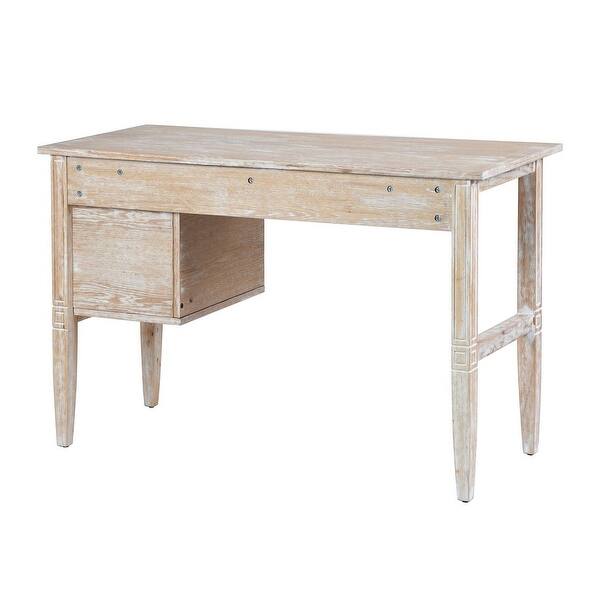 Momei Solid Wood Rectangular Writing Desk with Drawer - Bed Bath ...