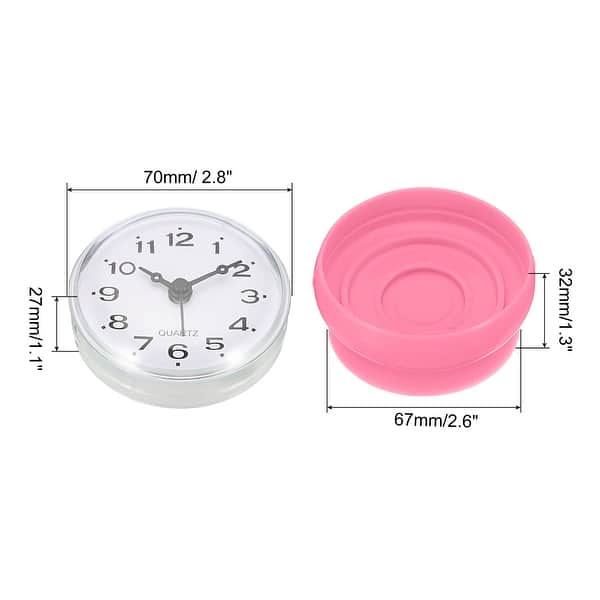Waterproof Bathroom Shower Clock with Suction Cup Mini Wall Clocks ...