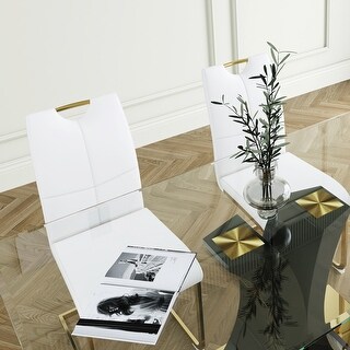 Dining chair set,Modern style glass dining table,solid support base ...