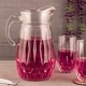 75 oz. Cristalline Glass Pitcher Neoclassical Intricate Pattern for ...
