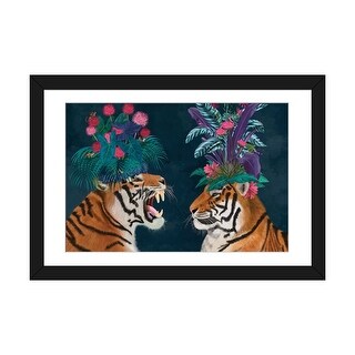 iCanvas "Hot House Tigers, Pair, Dark" by Fab Funky - Bed Bath & Beyond ...