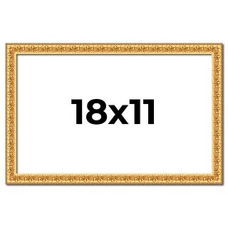18x11 Frame Gold Real Wood Picture Frame Width 1 inches | Interior ...