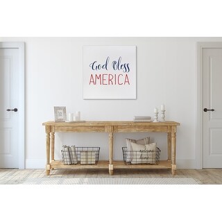 GOD BLESS AMERICA Canvas Art By Kavka Designs - Bed Bath & Beyond ...