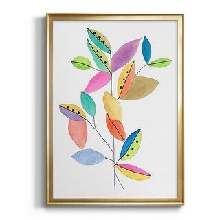 Color Pop Leaves II Premium Framed Print - Ready to Hang - Bed Bath ...