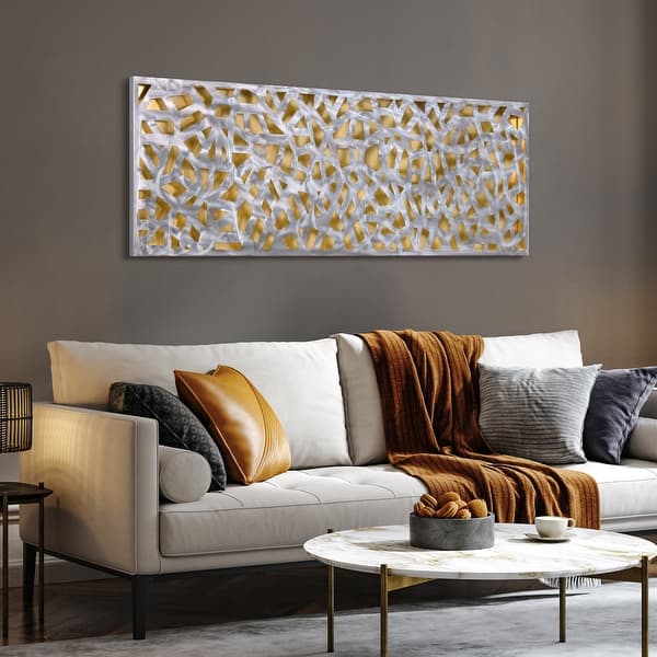 silver leaf wall art