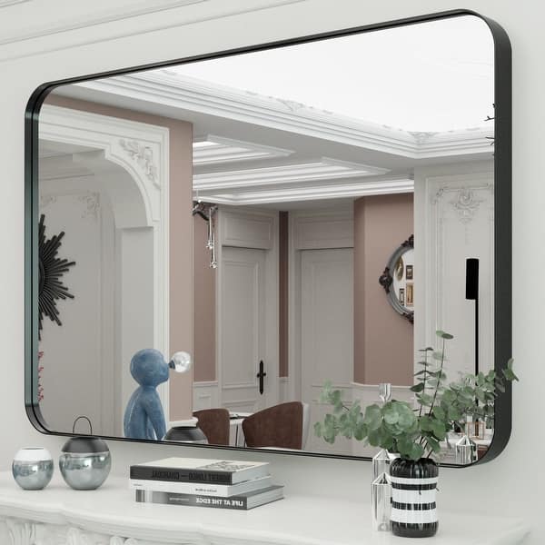 Rectangle Bathroom Mirror for Vanity Wall Mounted Vertical Horizontal ...