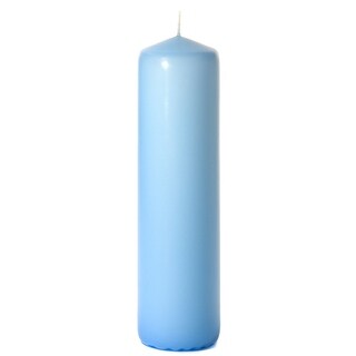1 Pc 3x12 Light Blue Pillar Candles Unscented 3 in. diameterx12 in ...