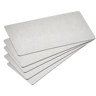 Blank Metal Card Plating 201 Stainless Steel Plate 5 Pcs - Bed Bath ...