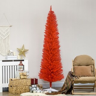 7FT Slim Artificial Pencil Christmas Tree - Bed Bath & Beyond - 41485276