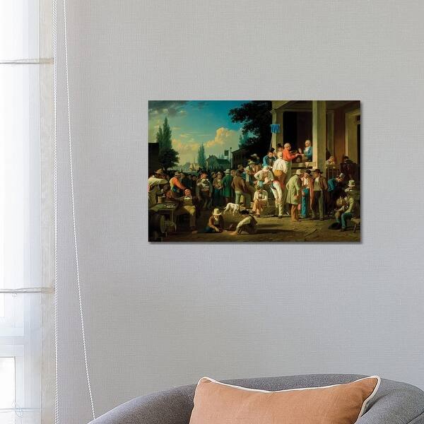 iCanvas "The County Election, 1852" by George Caleb Bingham Canvas ...