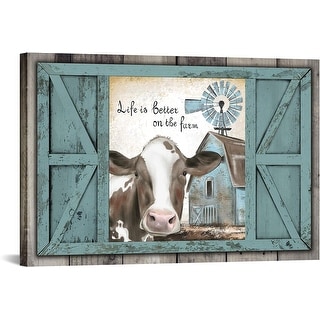Cow Wall Decor Teal Farmhouse Pictures Wall Art - Bed Bath & Beyond ...