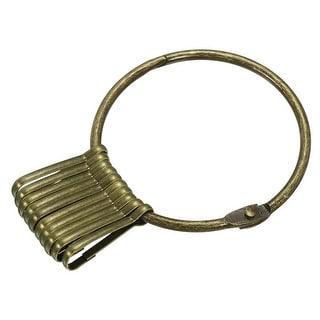 3.4" Dia Key Organizer Keychain, Key Management Holder w Buckle Rings ...