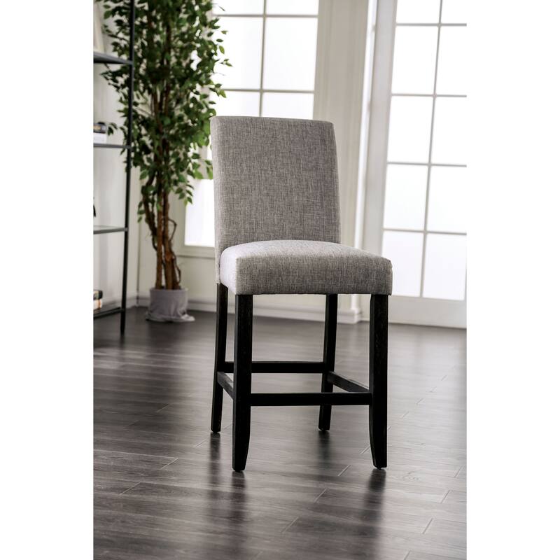 Shap Rustic Linen Counter Height Chairs (Set of 2) by Furniture of ...