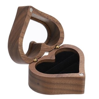 Wooden Ring Boxes, Heart Shaped Ring Boxes - 56x60x35mm - Bed Bath ...