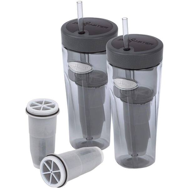 Zerowater Two 26 Ounce Tumblers and a 2-Pack of Tumbler Filters (ZT ...