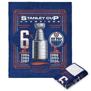 NHL Edmonton Oilers Dynamic Silk Touch Throw Blanket - Bed Bath ...