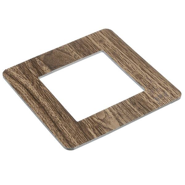 Switch Surround Plate 1 Gang Aluminum Plastic Black Walnut Color 130mm ...
