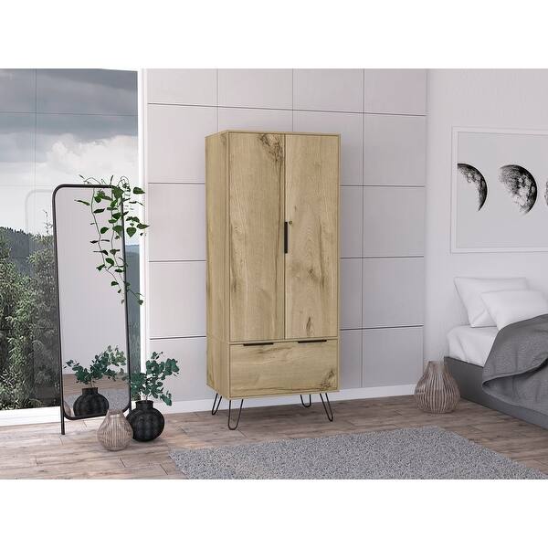 1-drawer armoire Light Oak - Bed Bath & Beyond - 37279327