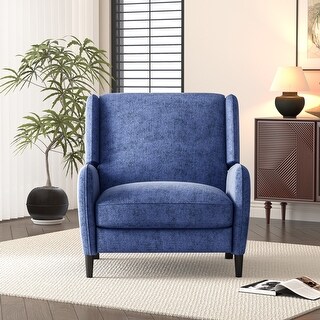 Oversized Recliner Single Lounge Chair Sofa Armchair, Navy Blue - Bed ...
