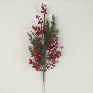 Red Berries Pick Faux Plants And Trees - Green - Bed Bath & Beyond ...