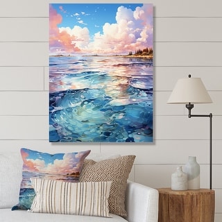 Designart "Clouds Aqua Mirage" Clouds Wall Art Prints - Bed Bath ...