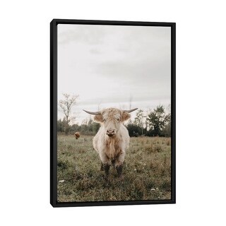 iCanvas "The Highland Cow" by Chelsea Victoria Framed Canvas Print ...