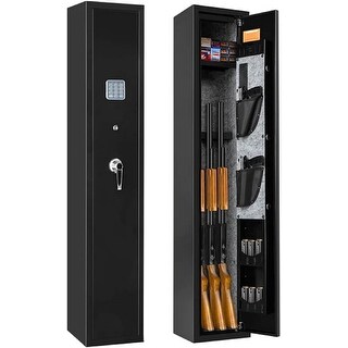 Blacksmith Biometric Fingerprint Gun Safe For 3 Rifles Narrow Slender ...