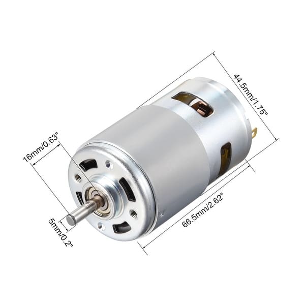 DC Motor 24V 24000RPM 1.6A Electric Motor Round Shaft for RC Boat Toys ...