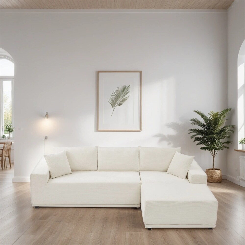 Modular L-Shape Sectional Sofa Set, Upholstered Sleeper Sofa - Bed Bath ...