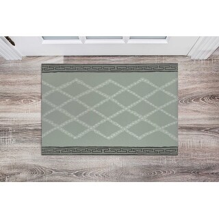 TRELLIS HARLEQUIN SAGE Doormat By Kavka Designs - Bed Bath & Beyond ...