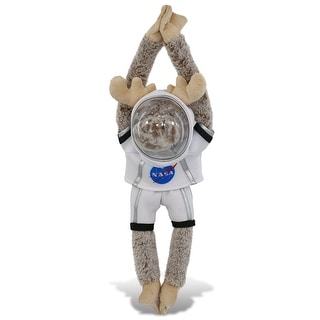 DolliBu Hanging Moose Astronaut Plush Toy with Helmet and NASA Suit ...
