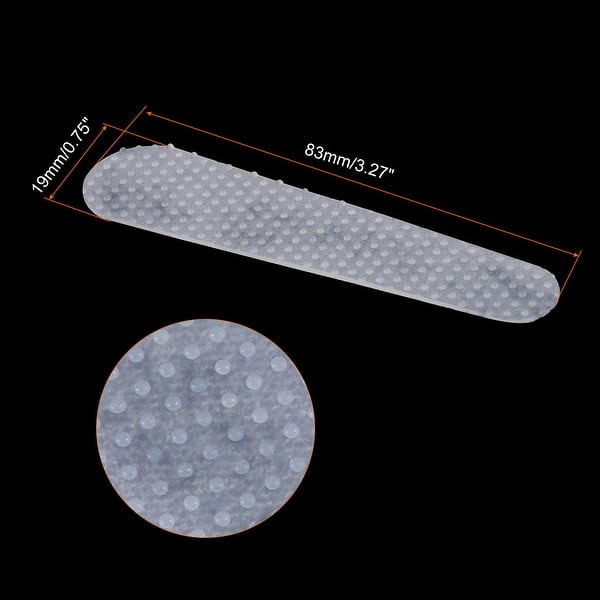 50Pcs Non-Slip Silicone Hanger Grips Clothes Hanger Strips, Clear 3.27 ...