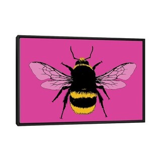 iCanvas "Bee Mine - Pink" by Gary Hogben Framed Canvas Print - Bed Bath ...